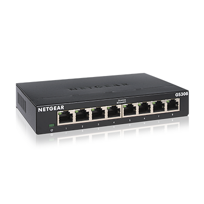 GS308v3 | 8 Port Gigabit Ethernet Unmanaged Essentials Switch
