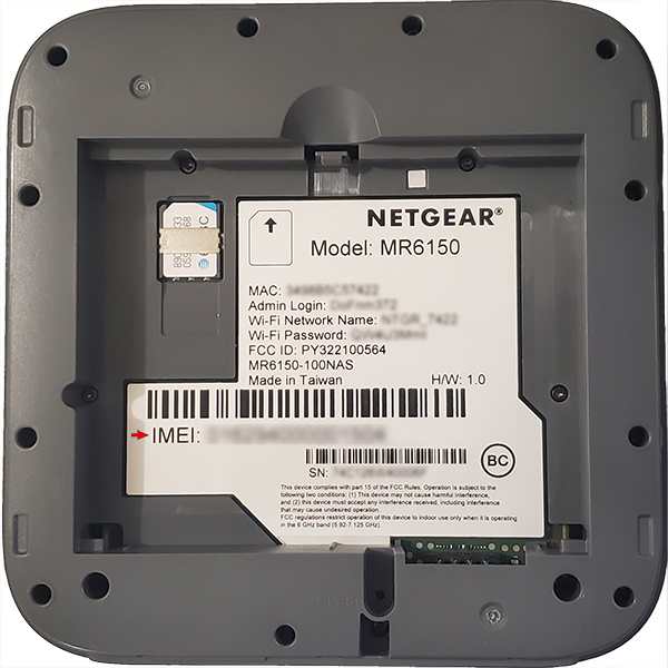 Where can I find my NETGEAR mobile hotspot's IMEI number? - NETGEAR Support