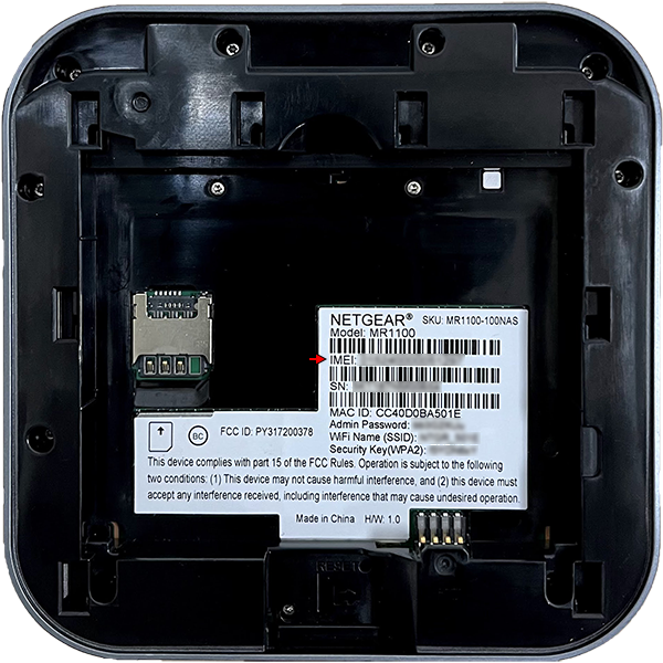 Where can I find my NETGEAR mobile hotspot's IMEI number? - NETGEAR Support