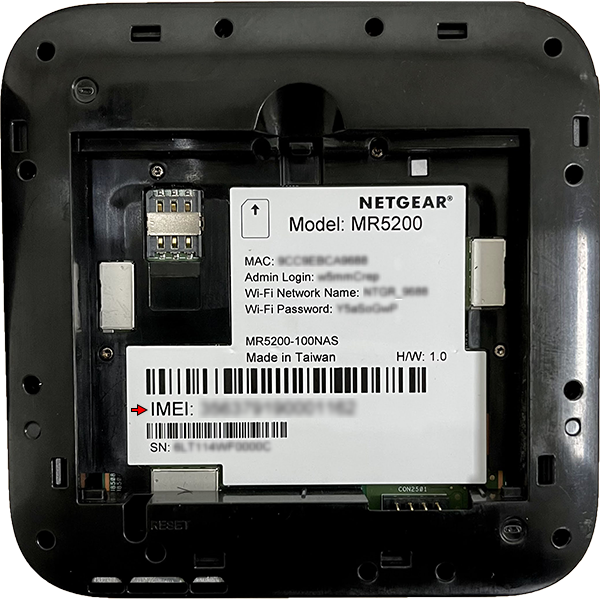 Where can I find my NETGEAR mobile hotspot's IMEI number? - NETGEAR Support