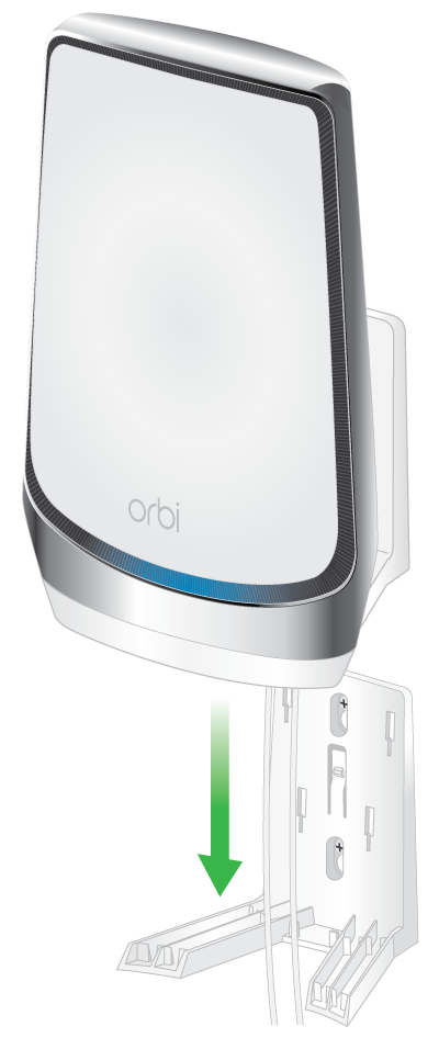 How do I set up an Orbi Wall Mount Kit for my Orbi device with mounting ...