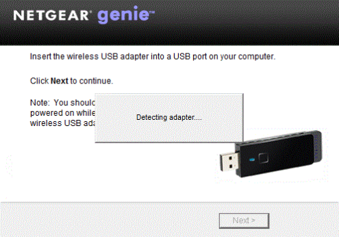 Connecting to the internet using the WNA3100 USB wireless adapter and ...