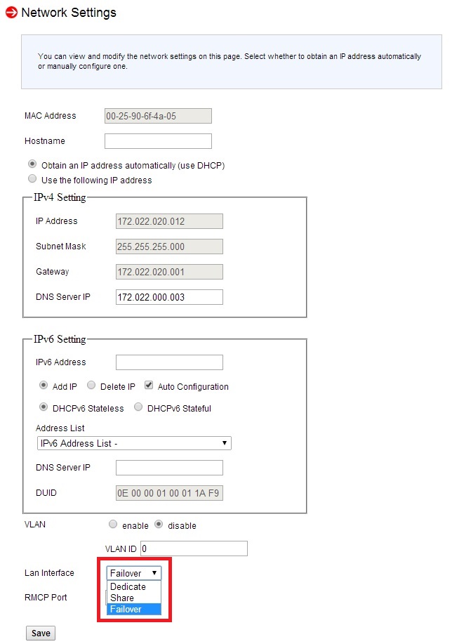 ReadyDATA 5200 - Information on IPMI Port - NETGEAR Support