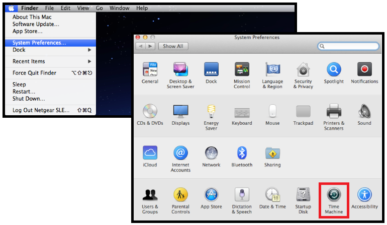 How do I backup my files using Time Machine to an external USB HDD ...
