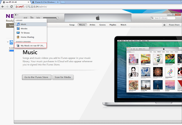 ReadyNAS OS 6: Using the ReadyNAS and iTunes Service on Windows ...