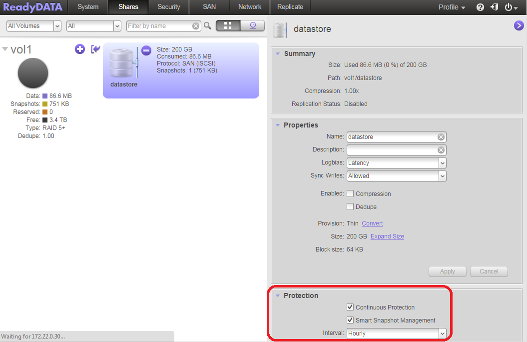 ReadyDATA: Restoring data from a snapshot of an iSCSI LUN - NETGEAR Support