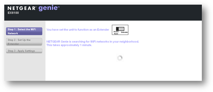 EX6100 Första gångs installation (Access Punkt och Extender) med ...