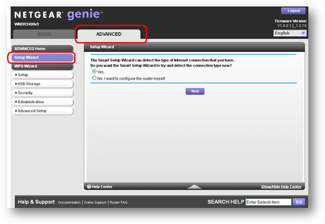 NETGEAR Router Installation med fiber leverantör - genie Gränssnitt ...
