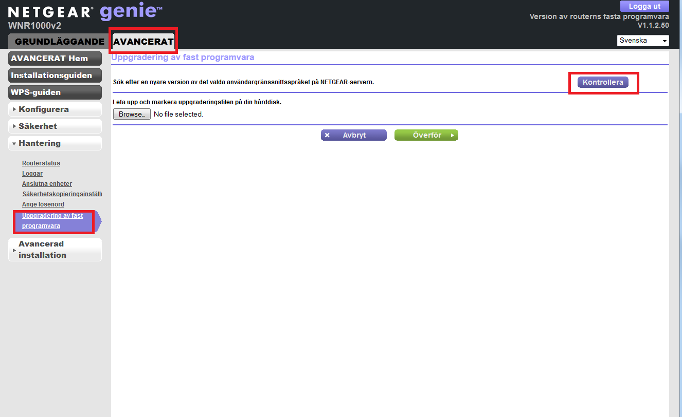 Att automatiskt uppdatera programvaran på din NETGEAR-router - NETGEAR ...