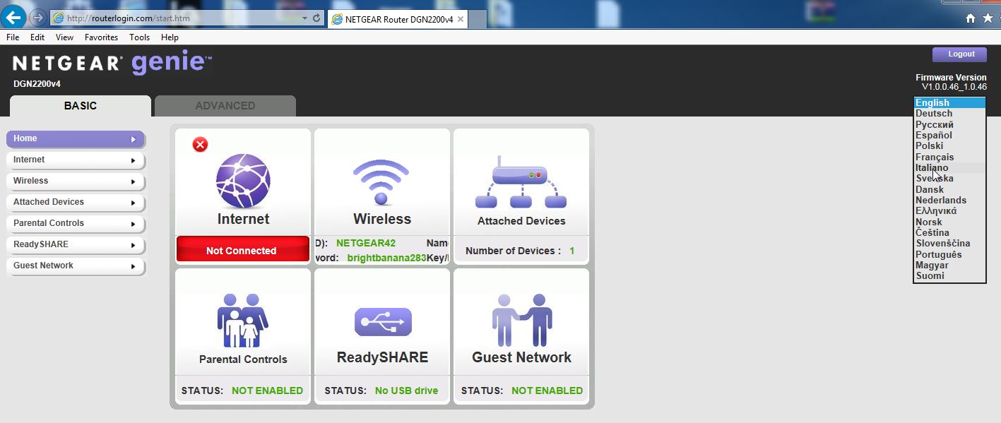Configurare l' ADSL Fastweb utilizzando un modem/router NETGEAR con ...