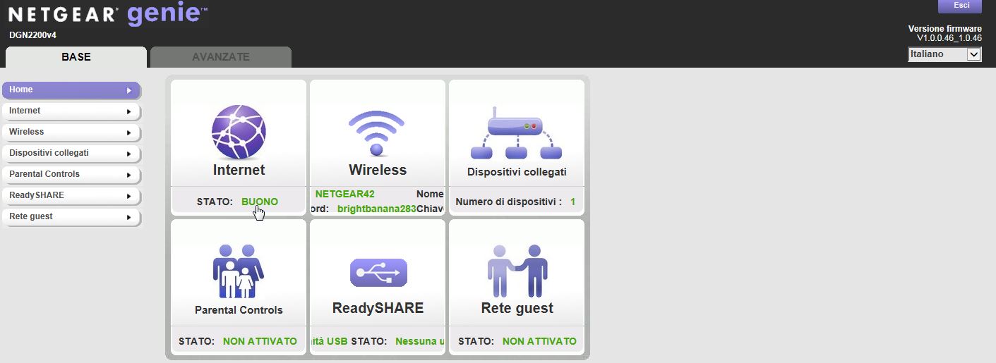 Configurare l' ADSL Fastweb utilizzando un modem/router NETGEAR con ...
