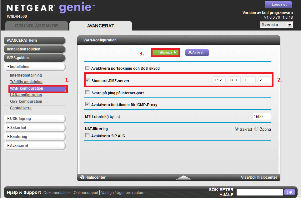 Adressreservation och öppna DMZ servern i NETGEAR genie - NETGEAR Support