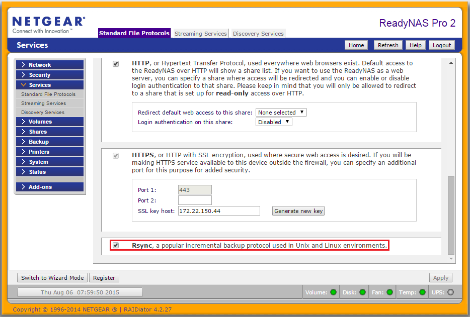 How do I back up data from a RAIDiator 4 system to a ReadyNAS OS 6 ...