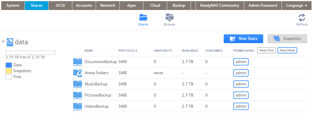 How do I back up data between two ReadyNAS OS 6 systems (using ReadyNAS ...