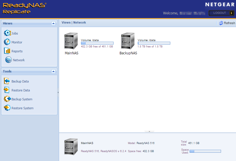 How do I back up data between two ReadyNAS OS 6 systems (using ReadyNAS ...