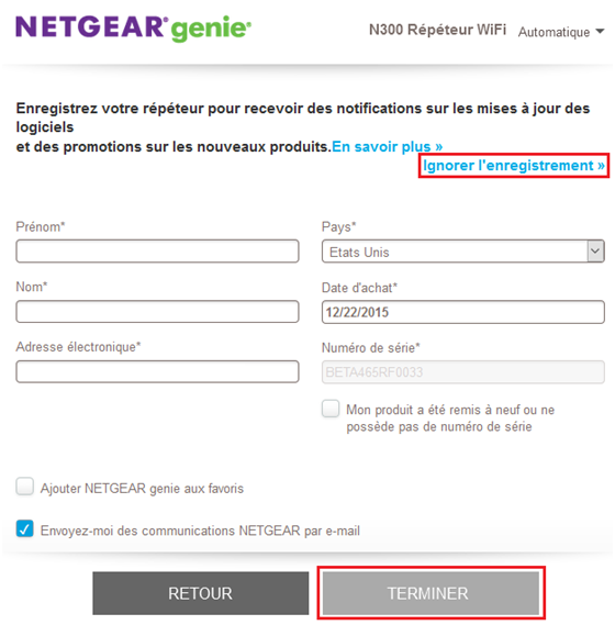 Comment configurer le répéteur EX2700 en utilisant NETGEAR genie ...