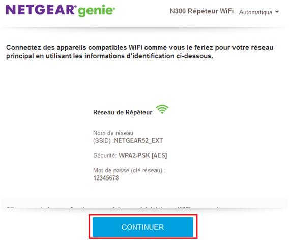 Comment configurer le répéteur EX2700 en utilisant NETGEAR genie ...