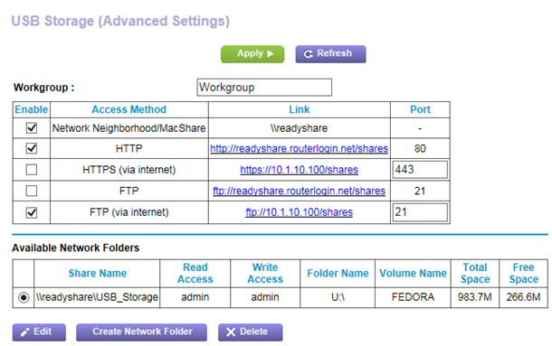 How can I securely access a USB hard drive connected to a NETGEAR ...