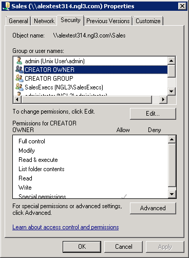 ReadyNAS OS 6: Setting Active Directory folder permissions - NETGEAR ...
