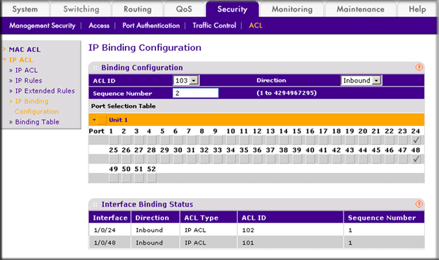 How do I use the web interface on my managed switch to configure one ...