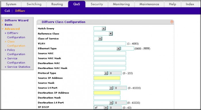 How do I configure differentiated services (DiffServ) for Voice over IP ...