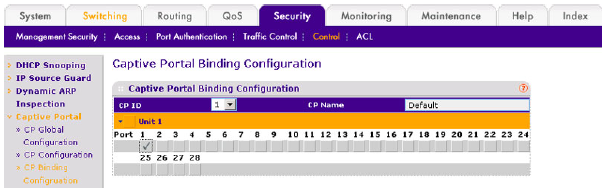 How do I enable the captive portal using the web interface on my ...