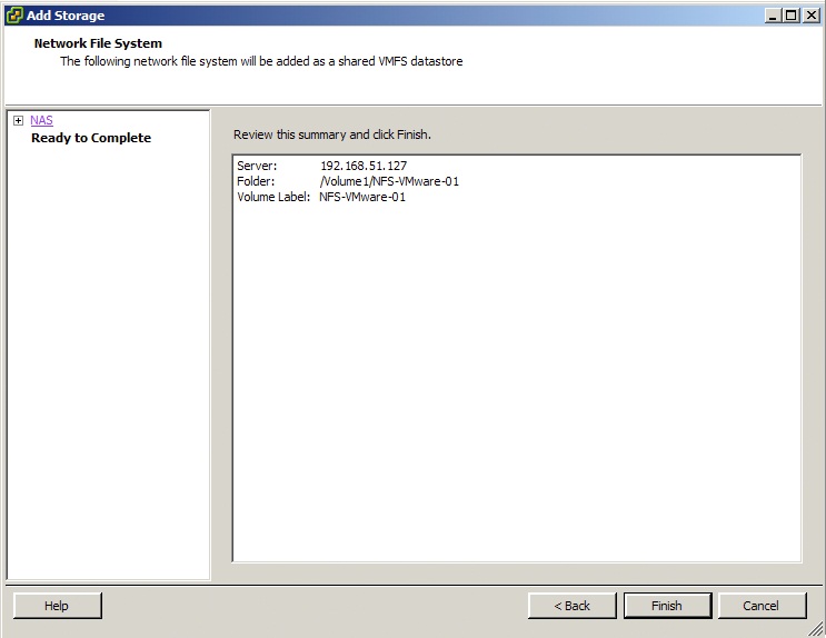Configuring ReadyDATA for VMware ESXi Using NFS - NETGEAR Support