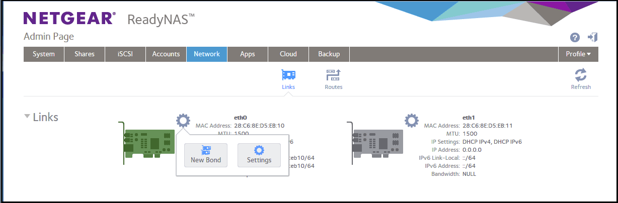 How do I configure DNS information for an ethernet interface on my ...