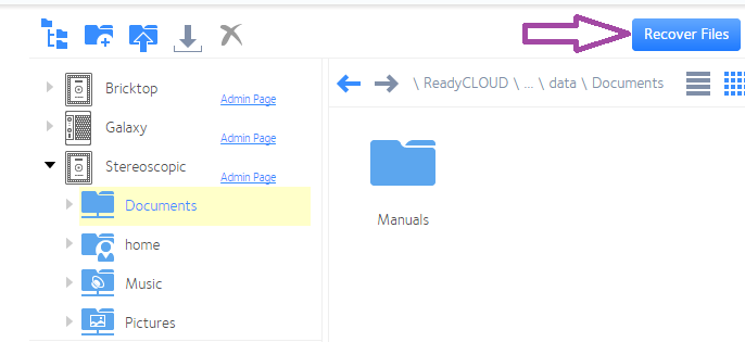 Recovering a folder using ReadyCLOUD - NETGEAR Support
