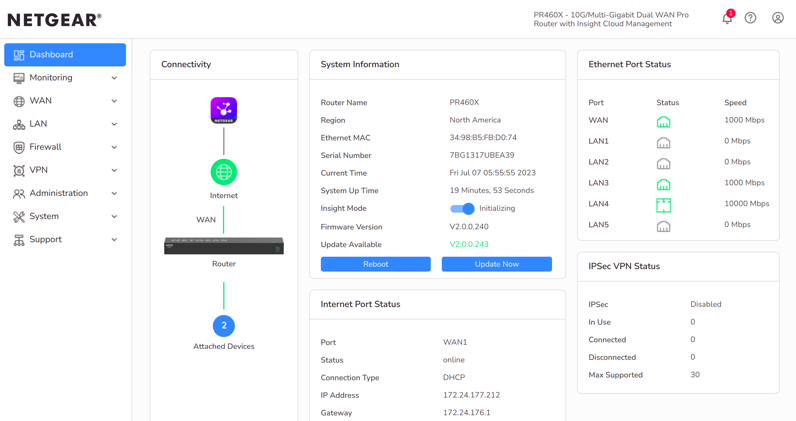 PR460X Firmware Version 2.2.0.46 - NETGEAR Support