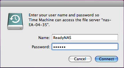 Easy Time Machine Setup with ReadyNAS (RAIDiator 4) - NETGEAR Support