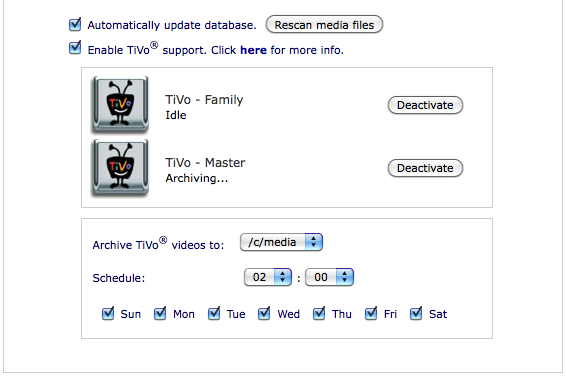 How to archive and playback TiVo recordings to the ReadyNAS - NETGEAR ...